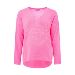 Zwillingsherz Sweatshirt 'Positive Mind' female Pink size L/XL