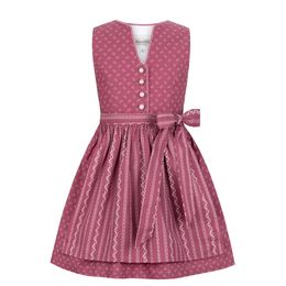 Stockerpoint Dirndl 'Leni' M&auml;dchen Gr&ouml;&szlig;e 122/128 beere / wei&szlig;