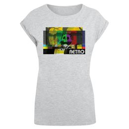 F4NT4STIC Shirt 'Tao Tao Cassette' Damen Gr&ouml;&szlig;e 5XL gelb / grau / gr&uuml;n / rot