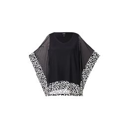 Ulla Popken Bluse Damen Gr&ouml;&szlig;e M/L schwarz / wei&szlig;