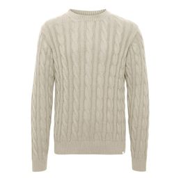 !Solid Pullover Herren Gr&ouml;&szlig;e S beige / wei&szlig;