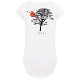 F4NT4STIC Shirt 'Escape Discover the World Tree Birds' female White size XXXL
