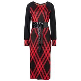 ana alcazar Kleid 'Soani' Damen Gr&ouml;&szlig;e 36 rot / schwarz Winterkleid
