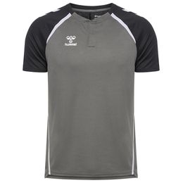 Hummel Sportshirt 'Lead 2.0' Herren Gr&ouml;&szlig;e XXL grau / schwarz / wei&szlig;