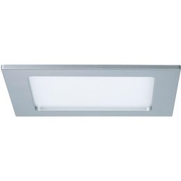 Paulmann LED Panel "LED Einbaupanel eckig 165x165mm, 2.700K Wei&szlig;", grau (chromfarben), 1, H: 0,5cm, 1 Stk., Leuchten, LED Einbaupanel eckig 165x165mm 11,1W