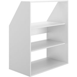 Kleiderschrank GAMI "UNDER", wei&szlig;, B:91cm H:110cm T:50cm, Spanplatte, Schr&auml;nke, Kleiderschrank, Schr&auml;gschrank mit einer T&uuml;r