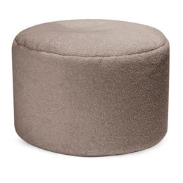 Sitzsack MAGMA HEIMTEX "DotCom WOOLLY", grau (taupe), B:50cm H:30cm, Bezug: 100% Polyester, Sitzs&auml;cke, Sitzsack