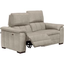 2-Sitzer Egoitaliano "Capucine", grau, B:154cm H:99cm T:97cm, Sofas, wahlweise mit elektrisch oder manuell verstellbarer Relaxfunktion