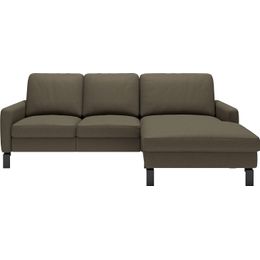 Ecksofa Home Affaire "Lecce, L-Form, Federkernpolsterung, Breite 224 cm", light, braun, B:224cm H:86cm T:164cm, 100% Polyester, Sofas, Ecksofa, inkl. saugroboterfreundliche H&ouml;he & schmale Armlehnen