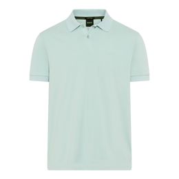 Poloshirt BOSS Green "Pio", Herren, Gr. 3XL, turquoise, aqua447, Jersey, Obermaterial: 100% Baumwolle, regular fit normal, Rundhals, abgestepptes B&uuml;ndchen, Shirts, mit Kn&ouml;pfen, regular fit, toniges Logo