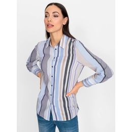 Heine Damen Hemdbluse, Braun, Gr. 38, Blusen langarm, Material: Baumwolle
