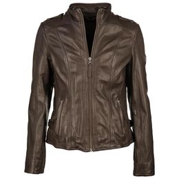 Mustang Lederjacke 'Osterley' Damen Gr&ouml;&szlig;e S braun