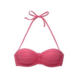 Buffalo B&uuml;gel-Bandeau-Top "Happy" Damen Gr&ouml;&szlig;e 80 pink