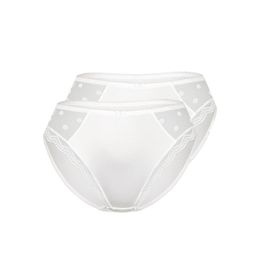 Sassa Mode sassa Slip 'DOTTED MESH' Damen Gr&ouml;&szlig;e XL offwhite