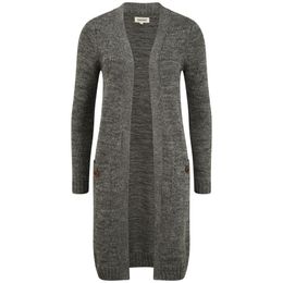 oxmo Strickjacke 'Philetta' Damen Gr&ouml;&szlig;e XXL braun / grau / graumeliert