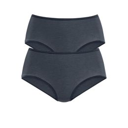 Schiesser Slip Damen Gr&ouml;&szlig;e L nachtblau / grau