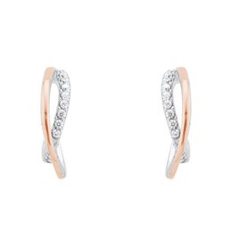 Amor Ohrringe Damen Gr&ouml;&szlig;e One Size rosegold / silber