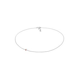 Elli Halskette Choker, Opal Damen Gr&ouml;&szlig;e 36 rot / silber