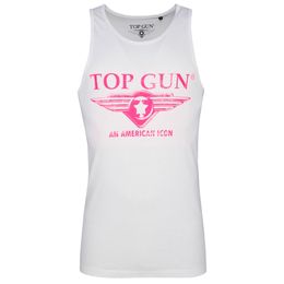 Top Gun Tank Top 'Pray' Damen Gr&ouml;&szlig;e S pink / wei&szlig;