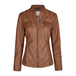 7eleven Lederjacke 'SEFelida' Damen Gr&ouml;&szlig;e XXL cognac