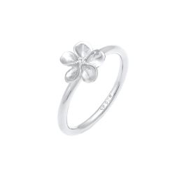 NENALINA Ring 'Blume' Damen Gr&ouml;&szlig;e 52 silber
