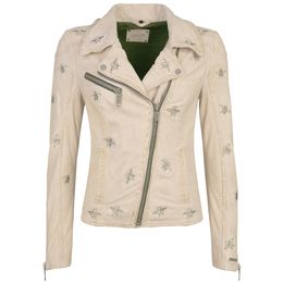 Maze Bikerjacke ' Blackridge ' Damen Gr&ouml;&szlig;e M hellbeige