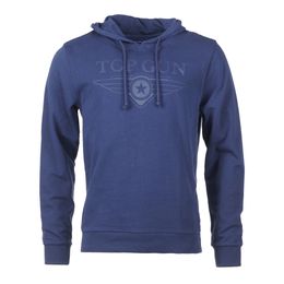 Top Gun Hoodie Herren Gr&ouml;&szlig;e L indigo / rauchblau