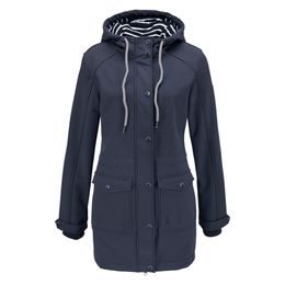 Polarino Softshellparka Damen Gr&ouml;&szlig;e XXXL dunkelblau