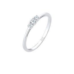 Elli Premium Ring 'Elegant' Damen Gr&ouml;&szlig;e 52 silber