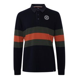 FQ1924 Shirt 'MIKKAEL' Herren Gr&ouml;&szlig;e L navy / gr&uuml;n / orange