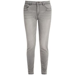 oxmo Jeans Damen Gr&ouml;&szlig;e 26 grau / grey denim / hellgrau / graumeliert