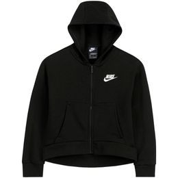 Nike Sportswear Sweatjacke M&auml;dchen Gr&ouml;&szlig;e 147/158 schwarz / wei&szlig;