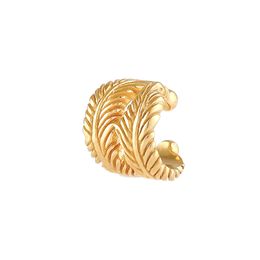 Elli Ohrringe Earcuff, Feder Damen Gr&ouml;&szlig;e One Size gold