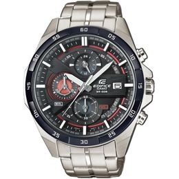 Casio Analoguhr 'EFR-556DB-1AVUEF' Herren Gr&ouml;&szlig;e One Size silbergrau / rot / schwarz