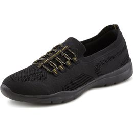 Lascana Damen Sneaker schwarz, Gr&ouml;&szlig;e 38