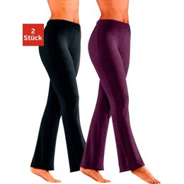 Vivance Damen Jazzpants 1x beere, 1x schwarz Gr&ouml;&szlig;e 44/46