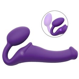 Strap-On-Me Strapless Strap-on &bdquo;Vibrating Bendable&ldquo; mit 3 Motoren