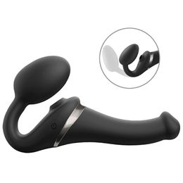 Strap-On-Me Strapless Strap-on &bdquo;Multi Orgasm Bendable&ldquo; mit 3 Motoren