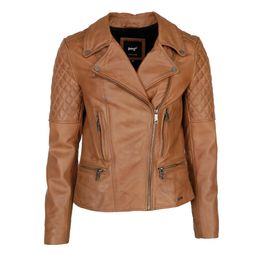 Maze Lederjacke Damen Gr&ouml;&szlig;e XXXL braun