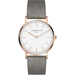 Liebeskind Berlin Uhr 'New Case' Damen Gr&ouml;&szlig;e One Size rosegold / grau