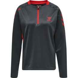 Hummel Sportsweatshirt Damen Gr&ouml;&szlig;e XXL hellrot / schwarz