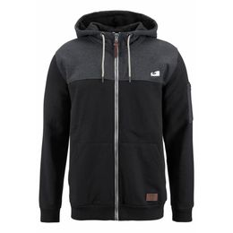 OCEAN SPORTSWEAR Sweatjacke Herren Gr&ouml;&szlig;e S grau / schwarz