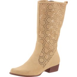 Heine Damen Stiefel sand Gr&ouml;&szlig;e 43