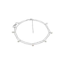 NENALINA Fu&szlig;schmuck 'Infinity' Damen Gr&ouml;&szlig;e One Size silber / perlwei&szlig;