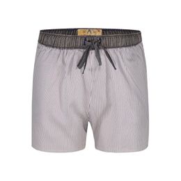 Luca David Pyjama-Shorts 'Olden Glory' Damen Gr&ouml;&szlig;e M braun / grau / wei&szlig; Winterkleid