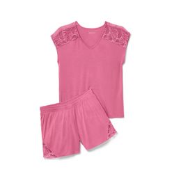 Tchibo - Shorty-Pyjama-Set - Damen - Gr. L - ros&eacute;