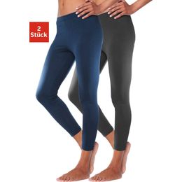 Vivance Damen Leggings navy, schwarz Gr&ouml;&szlig;e 52/54