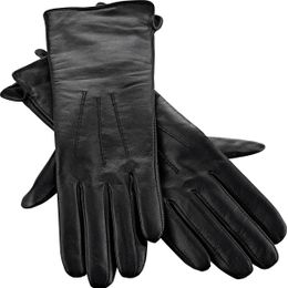 Heine Damen Handschuhe schwarz Gr&ouml;&szlig;e 8
