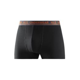 H.I.S. H.I.S Boxershorts Herren Gr&ouml;&szlig;e L dunkelgrau / dunkelorange / schwarz