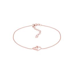 Elli Armband Herz Damen Gr&ouml;&szlig;e 16 gold / rosegold / altrosa